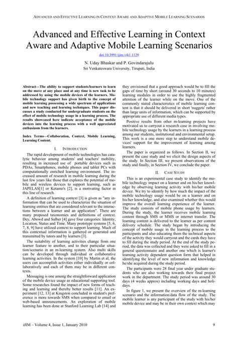Pdf Advanced And Effective Learning In Context Aware And Adaptive