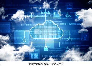 2d Rendering Cloud Computing Stock Illustration 720468907 Shutterstock