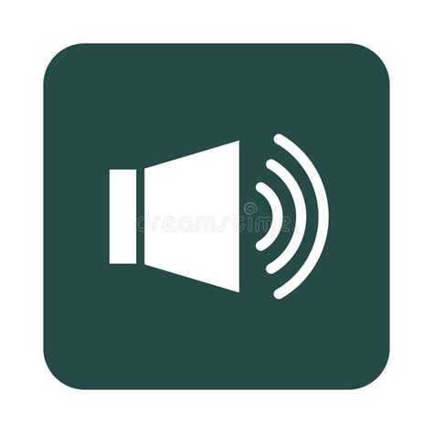 Mobile Application Volume Web Button Menu Digital Flat Style Icon Stock Vector Illustration Of