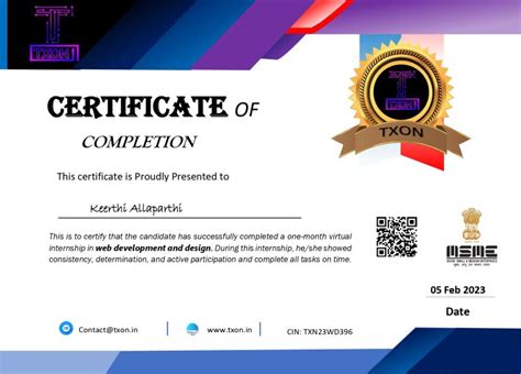 Keerthi Allaparthi On Linkedin Txon Internship Webdevelopment