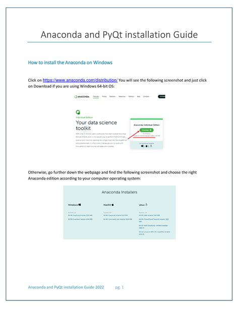 Anaconda And Py Qt Installation Guide Anaconda And Pyqt Installation Guide How To Install The