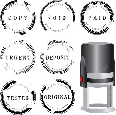 Sello Aislado De Goma De Contabilidad De Sello Moderno Vector Png