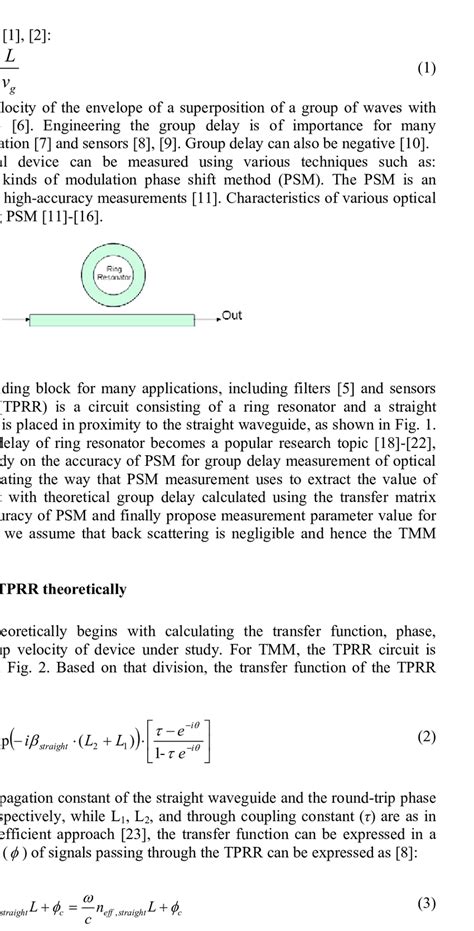 A Two Port Ring Resonator Circuit Download Scientific Diagram