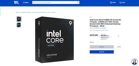 Intel Core Ultra K Already Sold Out Retailers Expecting Re Stock This Weekend