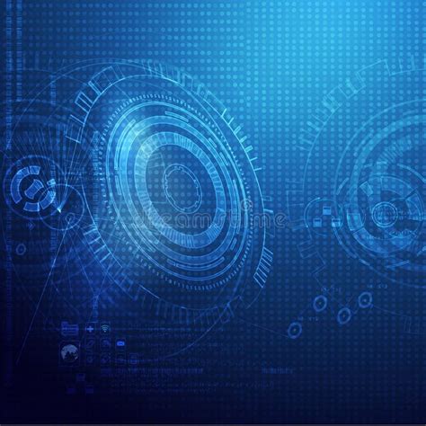 Abstract Futuristic Digital Technology Background Illustration Vector