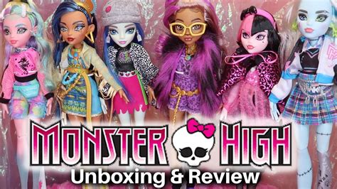 Monster High G3 Doll Unboxing Review Draculaura Frankie Stein Clawdeen Cleo Lagoona