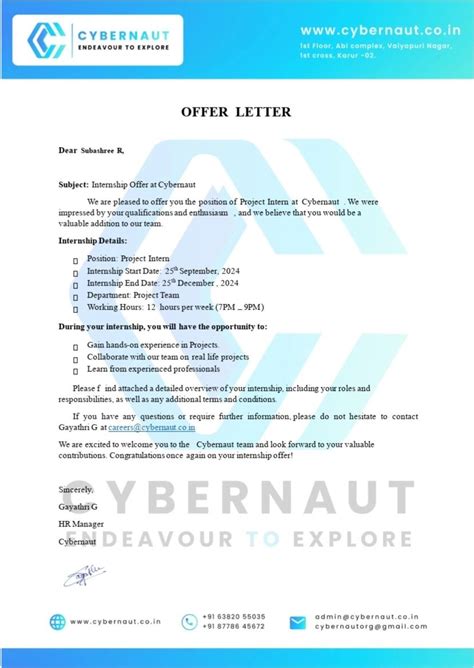 Internship Cybernaut Careerdevelopment Subashree Raman