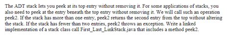 Solved Import Java Util EmptyStackException Import Chegg