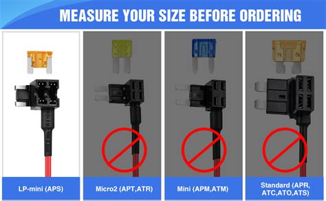 10pcs Add A Circuit Aps Att Low Profile Mini Fuse Tap Adapter With 5a Daier