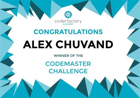 Congratulations To Alex Chuvand The Sydney Winner Of The Code Master