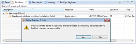 Failed To Debug With Gdb Breakpoints Or Expressions On Non Existing Locations Mcu On Eclipse