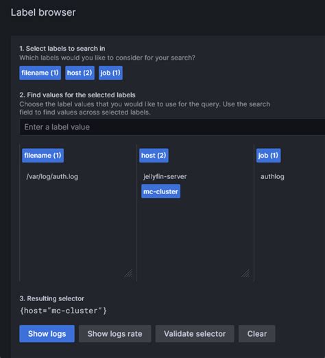 grafana loki and promtail labels and match r grafana