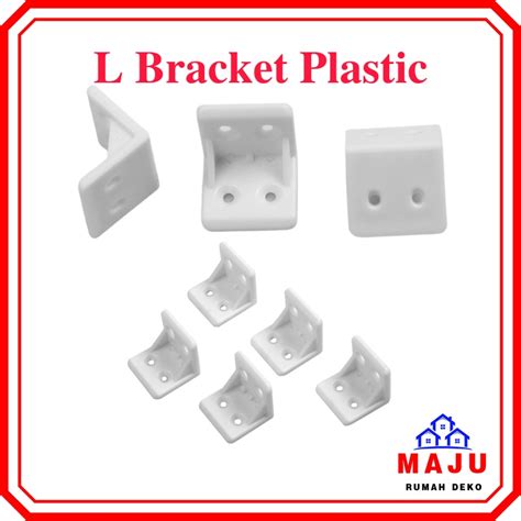 Maju L Braket Plastic Kabinet L Bracket Plastic L Shaped Right Angle Corner Furniture L Bracket