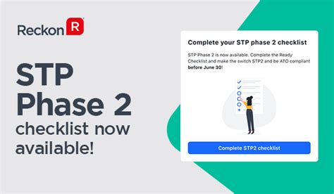 Reminder The Stp Phase 2 Ready Checklist Is Available — Reckon Community