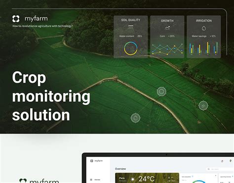 Crop Monitoring Solution Dashboard Behance