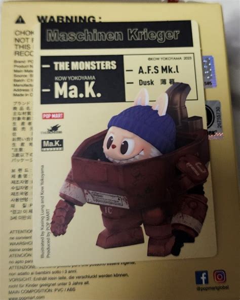 POP MART The Monsters X Kow Yokoyama Ma K Series DUSK Hobbies
