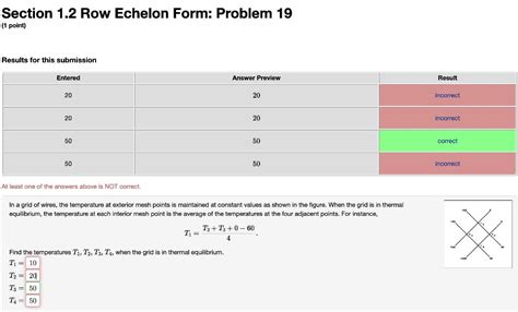 solved section 1 2 row echelon form problem 19 1 point