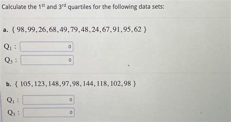 solved determine the interquartile range and identify the