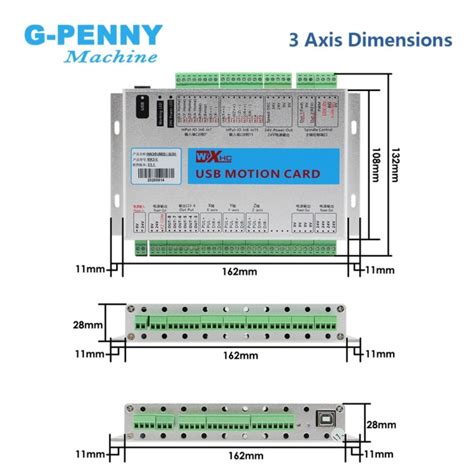 Xhc Mkx V 3 4 6 Axis Cnc Motion Control Card Gyakorisága 2000khz Mach3 Vezérlő Kitörési