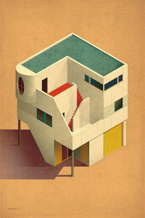 Cube No Cm X Cm Inches X Inches Geometric Architecture Bauhaus Architecture