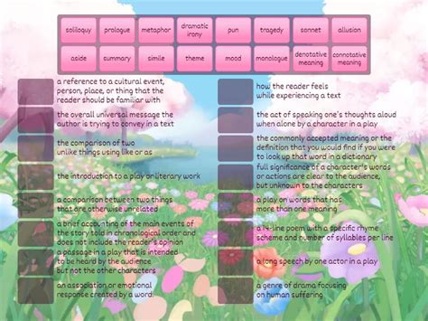 Literary Device Review Une Las Parejas