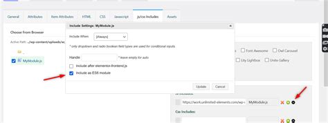 Es6 Modules In Widget Creator Unlimited Elements Widget Library For
