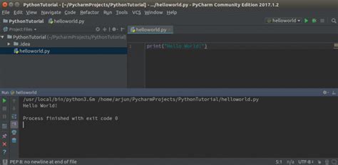 Python IDE And Python HelloWorld Program