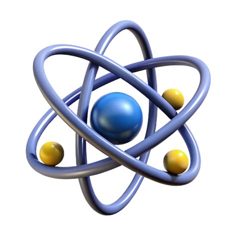 3d Model Of An Atom Nucleus And Orbiting Electrons 54621712 Png