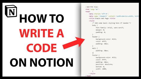 How To Write Code In Notion Youtube