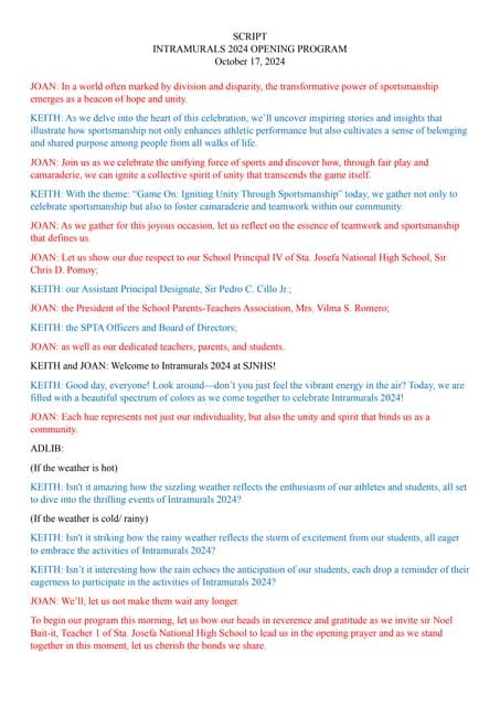 Intramurals Opening Program Scriptdocx