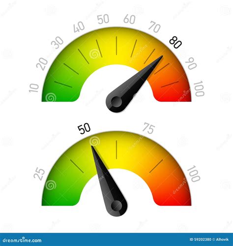 Progress Indicator With Percentage Stock Vector Illustration Of Level