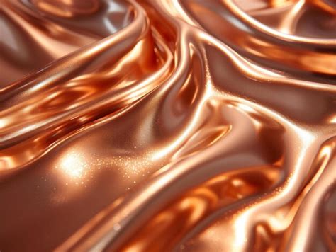 Smooth Copper Metal Surface Texture Premium Ai Generated Image