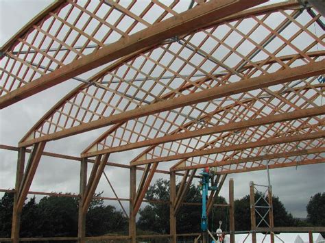 Wood Lattice Truss Bamboo Architecture Structure Architecture Art And