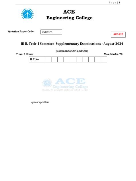 Design And Analysis Of Algorithmscsm Csd Pdf Computational