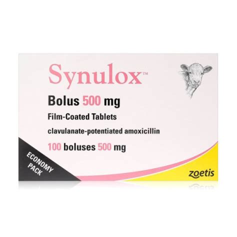 Synulox Bolus 500mg 100 Pack
