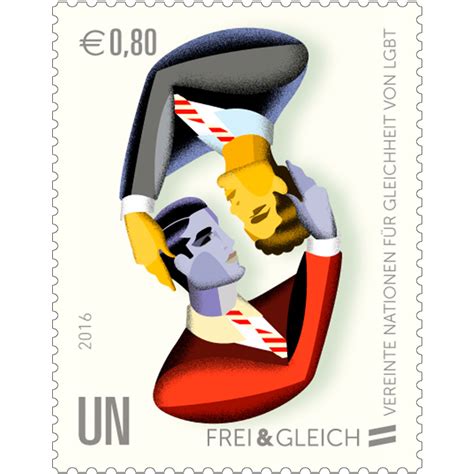 Un Release Commemorative Postage Stamps Celebrating Lgbt Community