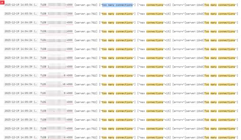 Tidb集群报错：too Many Connections Tidb 的问答社区