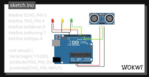 Simulasi Deteksi Banjirmodul13 Wokwi Esp32 Stm32 Arduino Simulator