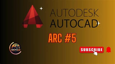 Autocad Arc Command 5 Youtube