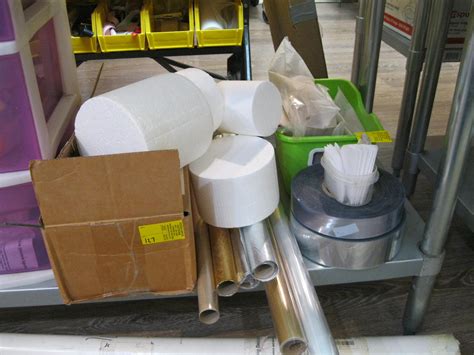 Misc Wrapping Styrofoam Pieces Artificial Flowers Etc