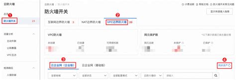通过云防火墙防护vpc边界流量云企业网cen 阿里云帮助中心