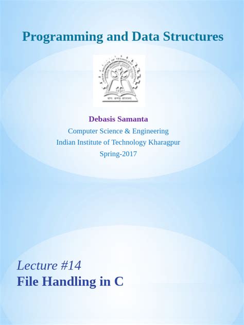 14 File Handling in C | PDF | Pointer (Computer Programming) | Computer ...