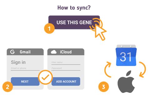 sync gmail calendar with ios using free syncgene service