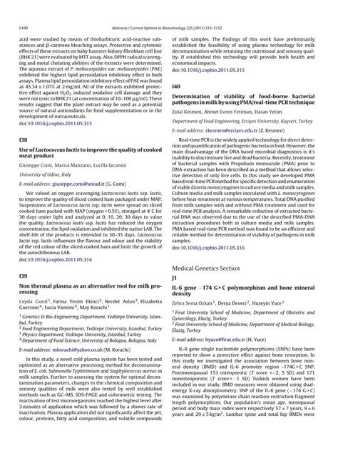 Pdf Determination Of Viability Of Food Borne Bacterial Pathogens In