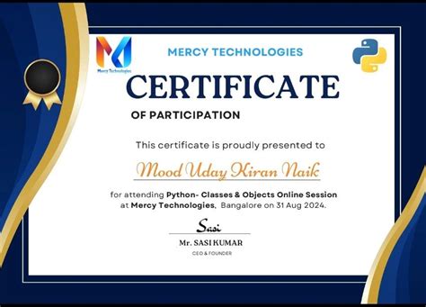 uday kiran naik on linkedin python mercy
