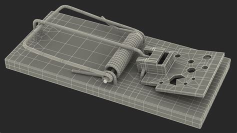 Trigger Plate Mouse Trap 3d Model 29 Max Ma 3ds Blend C4d Fbx