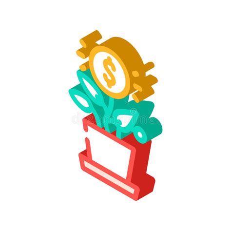 Increasing Wealth Isometric Icon Vector Illustration Stock Vector