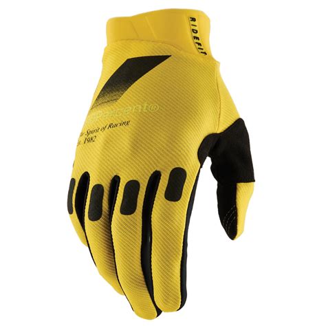 100 Ridefit Gloves Medium Yellow