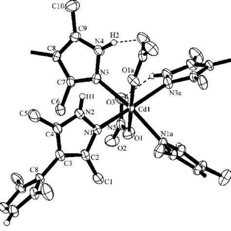 Coordination Environment Of The Cadmium Atom In Structure Showing The Download Scientific
