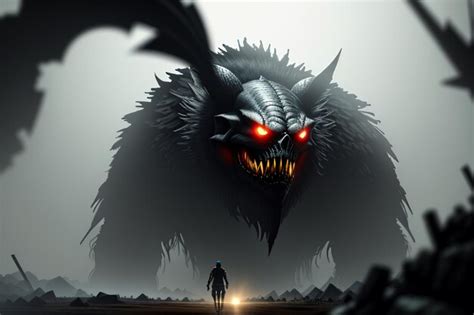 Premium Photo Horror Monster Dangerous Monster Death Game Character